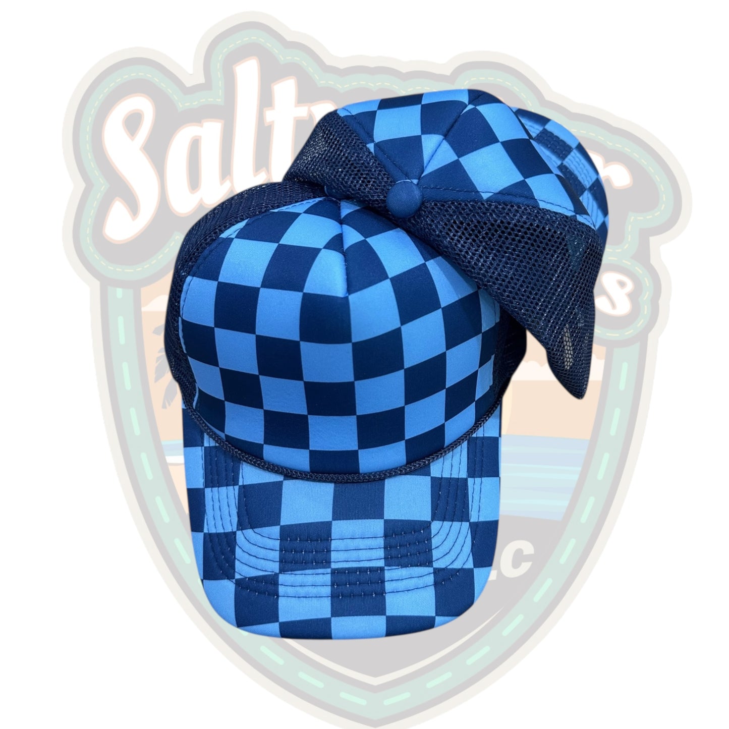 Front Checkered Hats – Saltwater Stitches Hat Company LLC