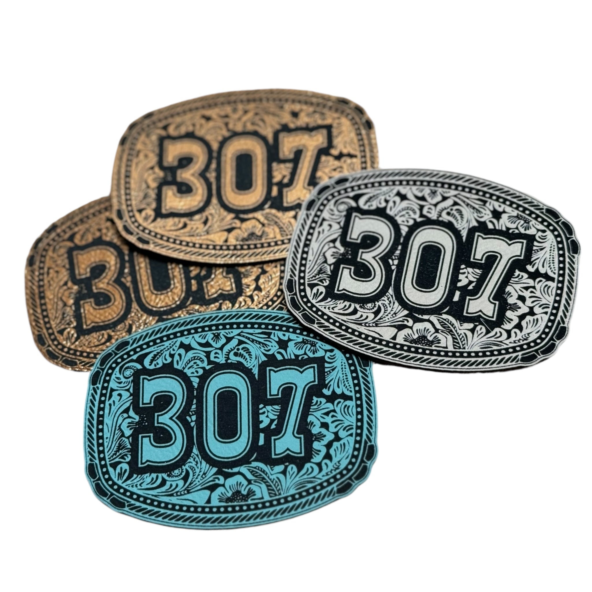 Tooled custom patch – Saltwater Stitches Hat Company LLC