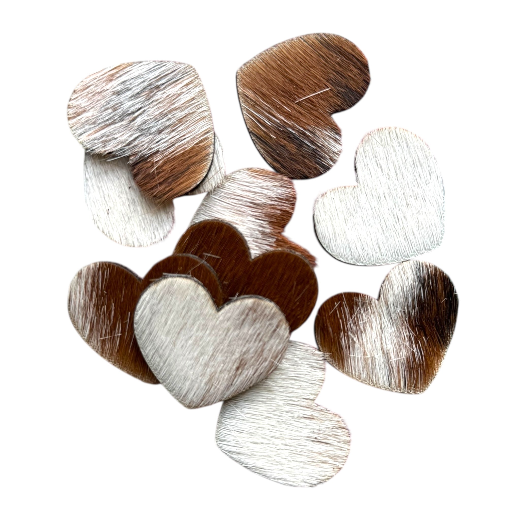 COWHIDE- heart fillers – Saltwater Stitches Hat Company LLC