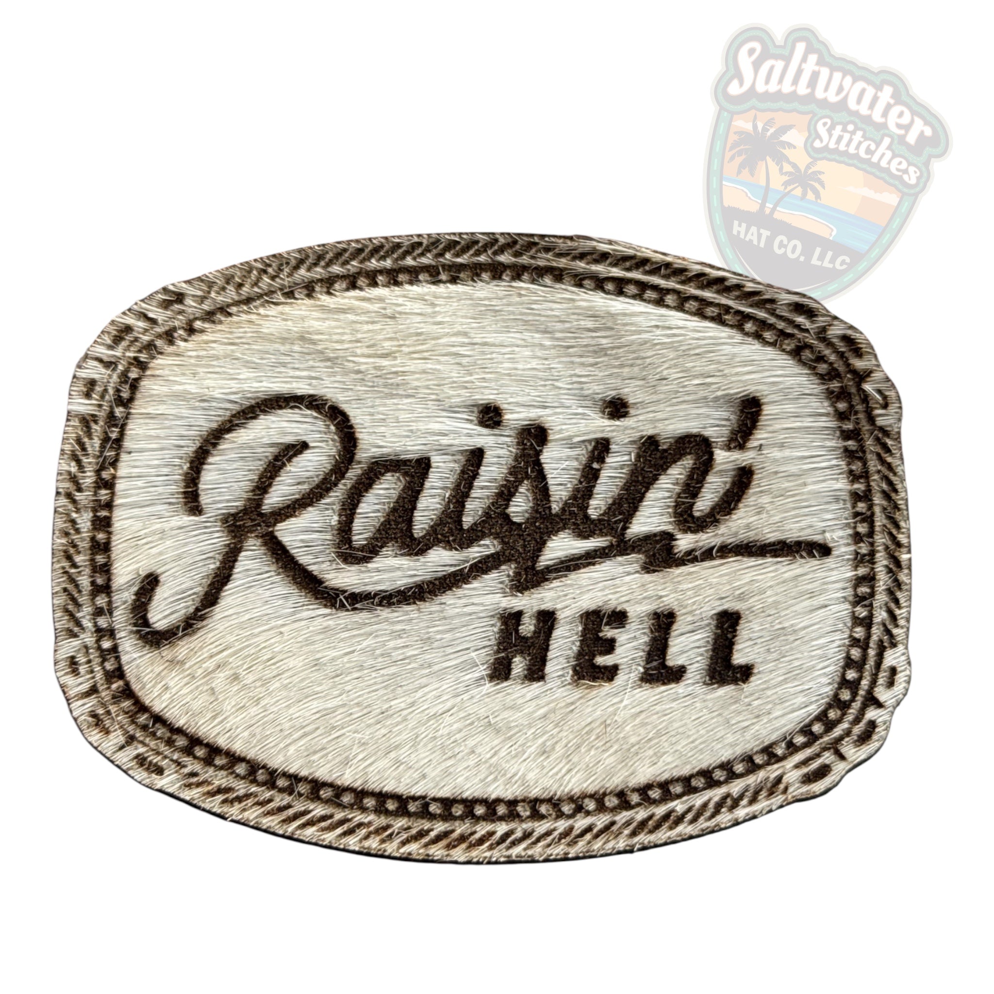 COWHIDE- Raisin Hell – Saltwater Stitches Hat Company LLC