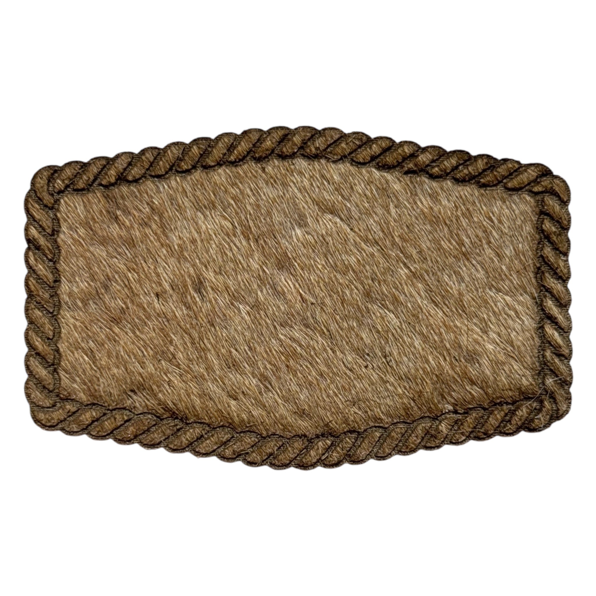 COWHIDE- rounded hex rope border – Saltwater Stitches Hat Company LLC